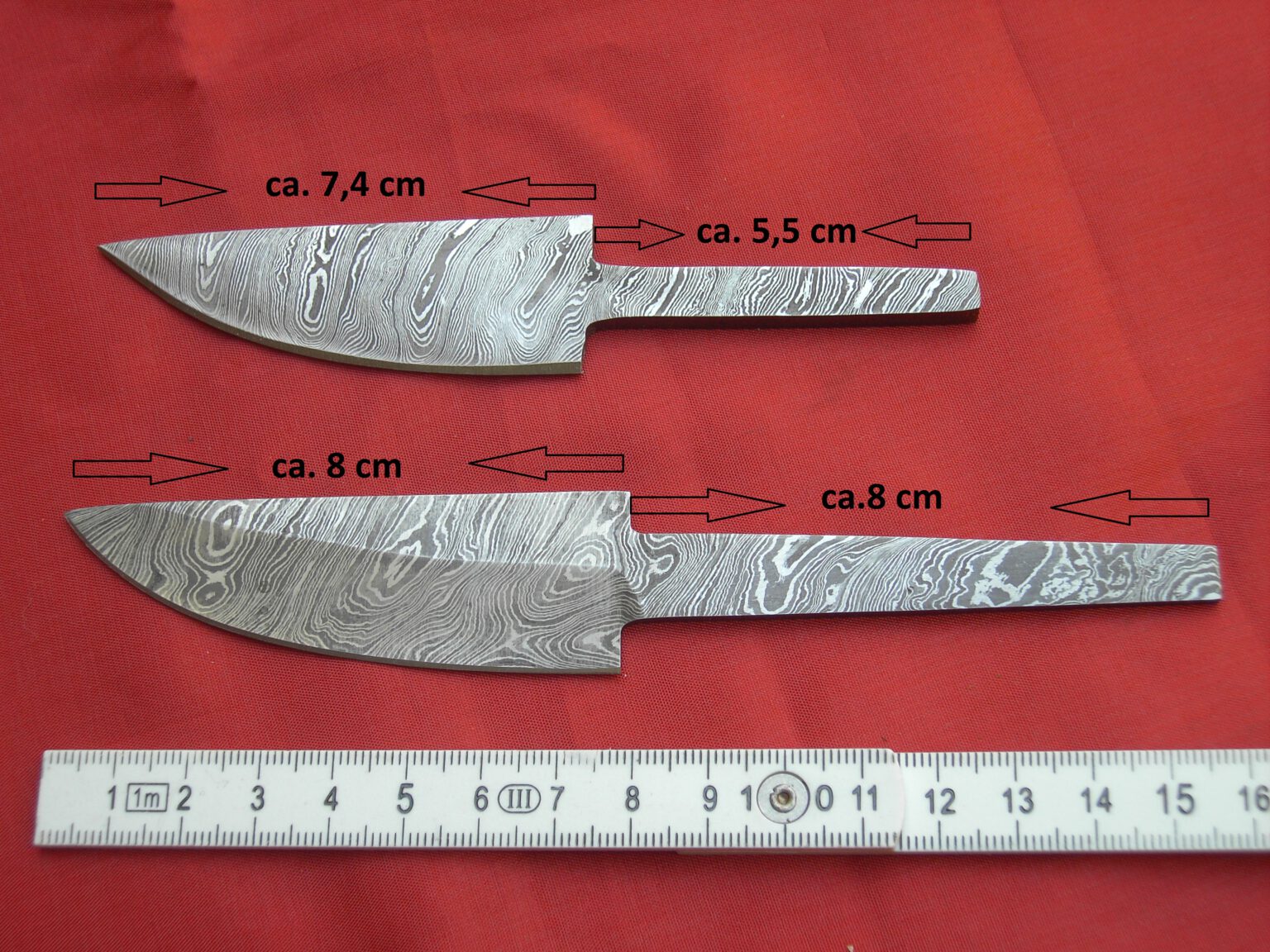 Seltene besondere Damast Messer | Shop.Zunderwerkstatt.de